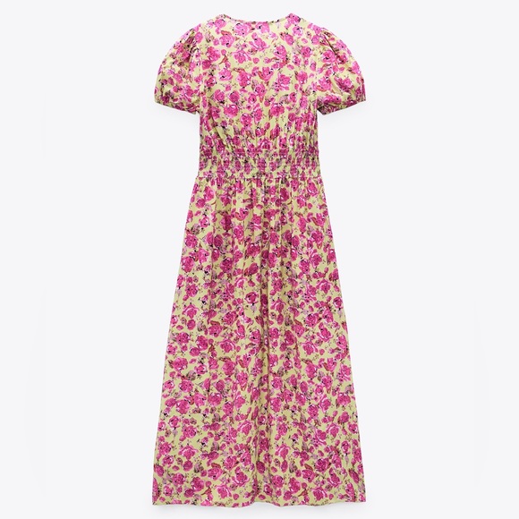 Zara | Dresses | Zara Floral Print Dress | Poshmark